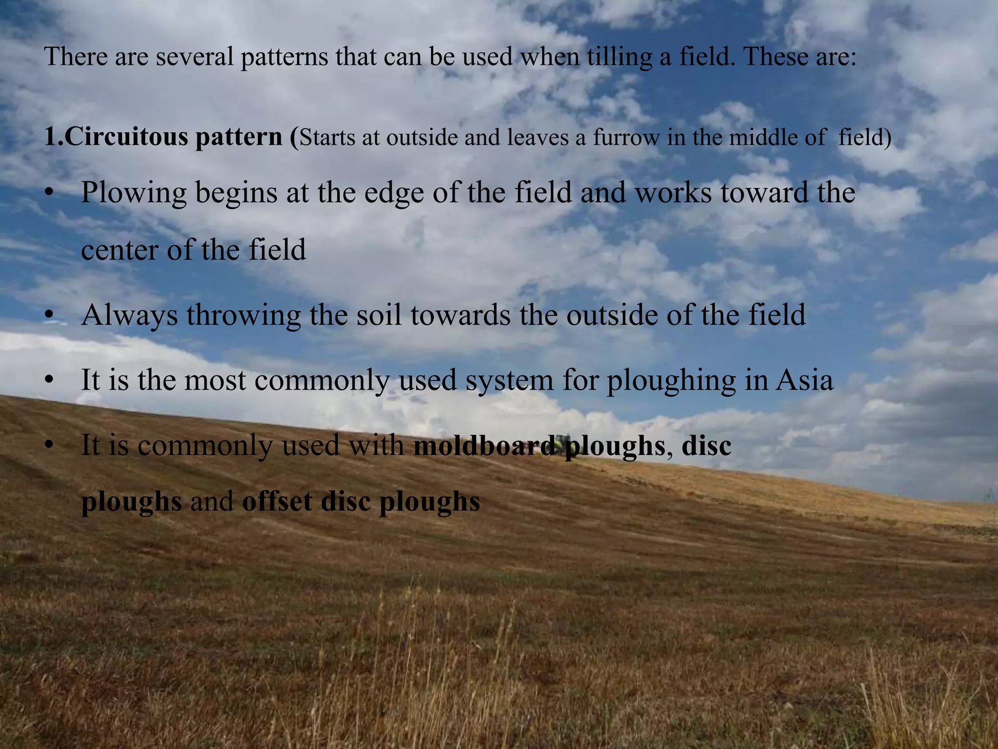 Ploughing pattern | PPTX