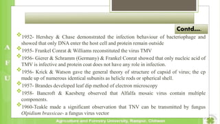Introduction, history of phytovirology and viroids | PPTX