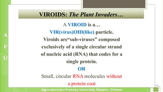 Introduction, history of phytovirology and viroids | PPT