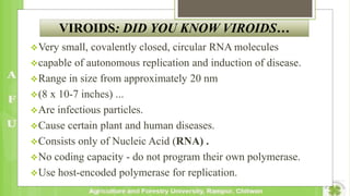 Introduction, history of phytovirology and viroids | PPT