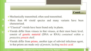 Introduction, history of phytovirology and viroids | PPT