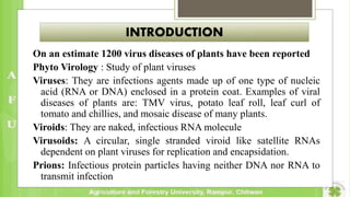 Introduction, history of phytovirology and viroids | PPT