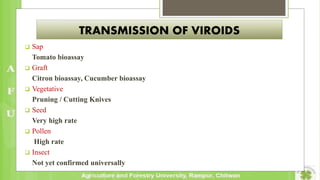 Introduction, history of phytovirology and viroids | PPTX