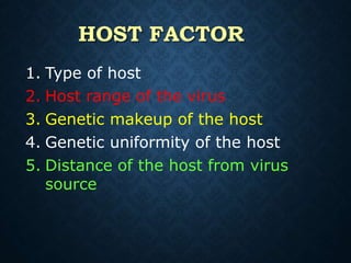 Epidemiology of viral diseases | PPTX
