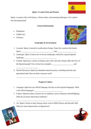 PL_Španielsko_Erasmus_Spain_barcelona_worksheet | PDF