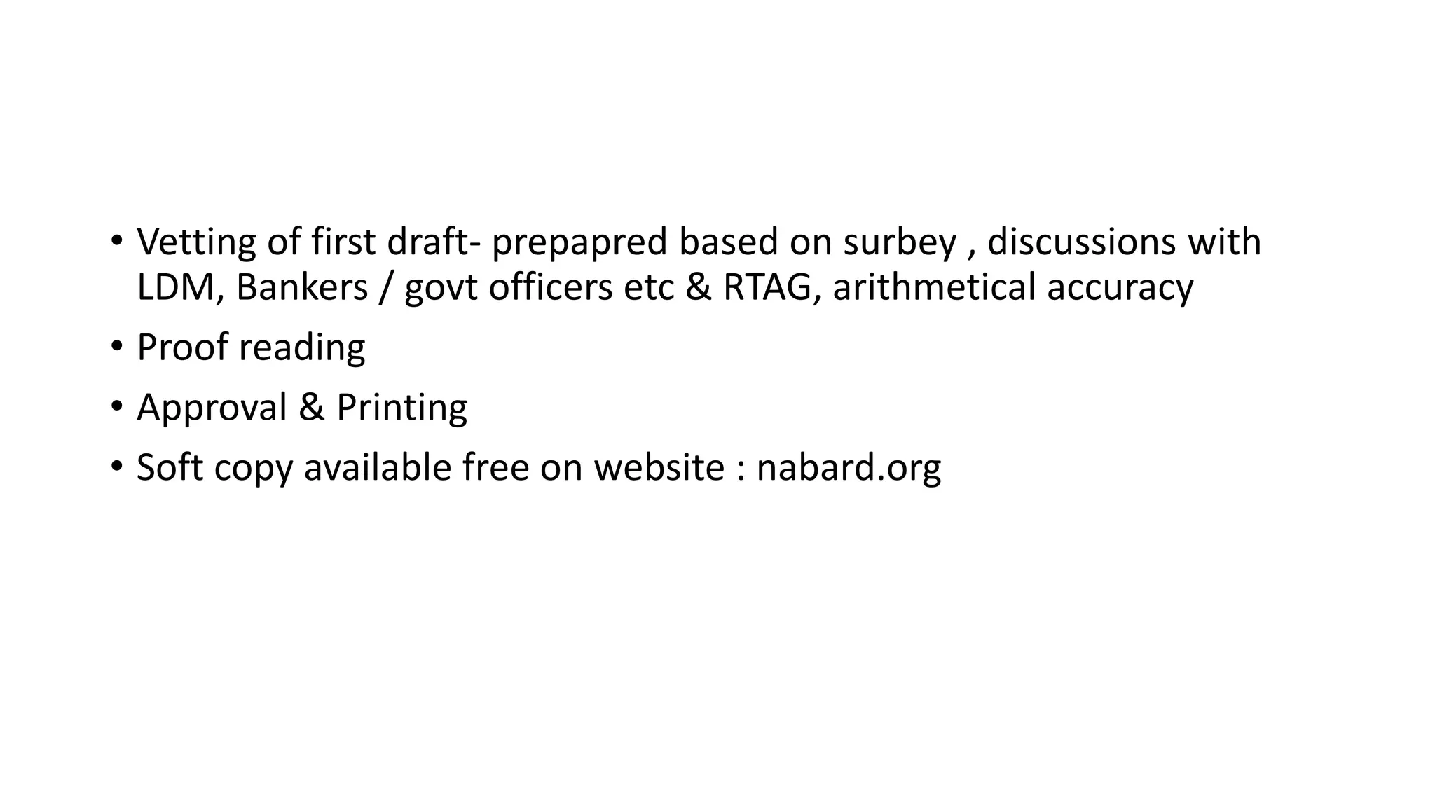 Potential Linked Plan of NABARD and its importance in DCP (District Credit Plan) | PDF