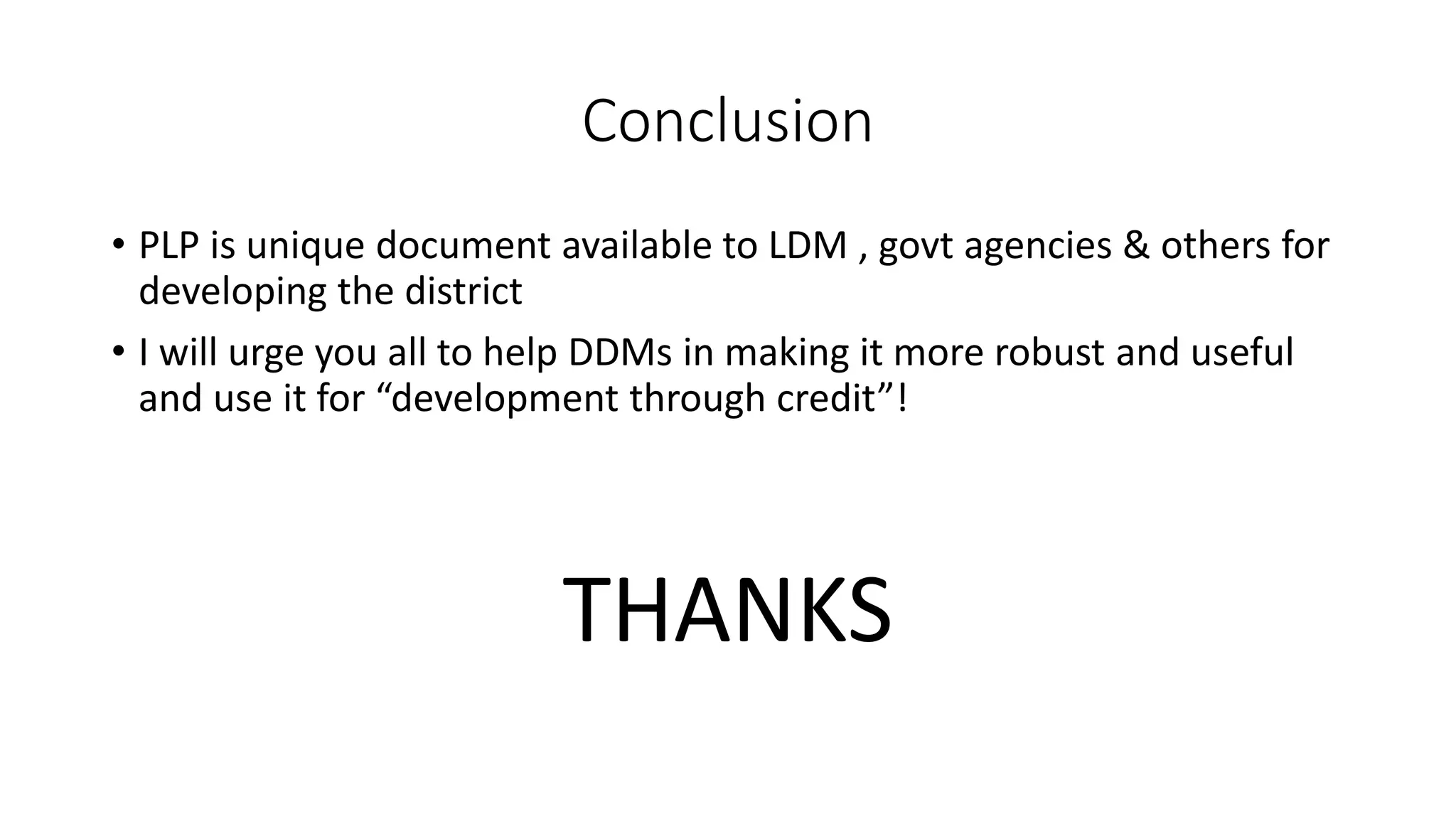 Potential Linked Plan of NABARD and its importance in DCP (District Credit Plan) | PDF