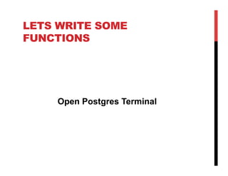 PL/pgSQL - An Introduction on Using Imperative Programming in PostgreSQL | PPTX