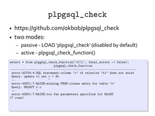 Plpgsql russia-pgconf | PDF