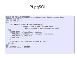 Plpgsql russia-pgconf | PDF