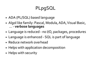 Plpgsql russia-pgconf | PDF