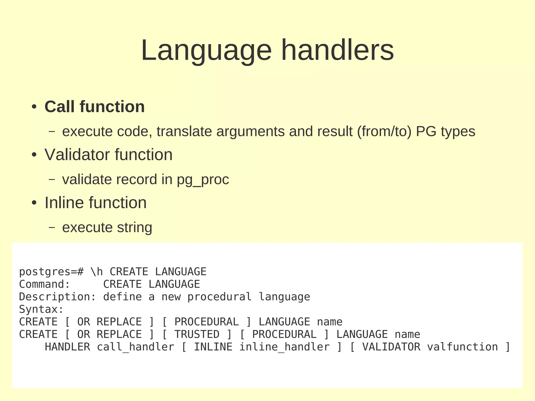 Plpgsql Internals Ppt