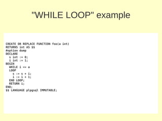 Plpgsql internals | PDF
