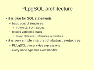 Plpgsql internals | PPT