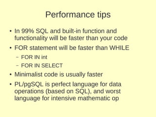 Plpgsql internals | PDF