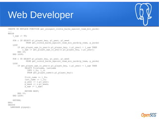 Profiling PL/pgSQL | PPT