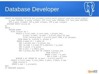 Profiling PL/pgSQL | PPT