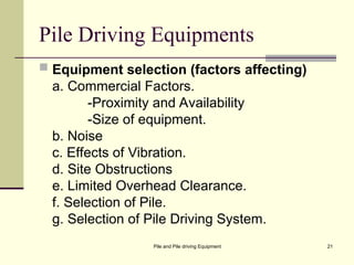 pile construction & driving equipment.ppt