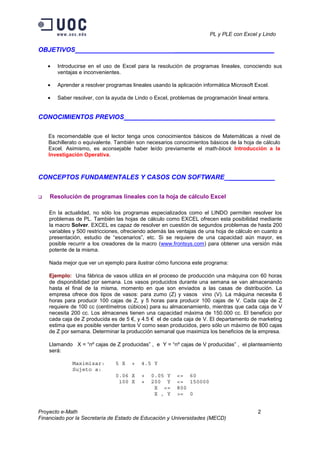 Pl ple excel_lindo | PDF