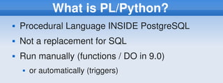 Pl/Python | PPT