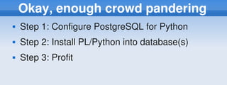 Pl/Python | PPT