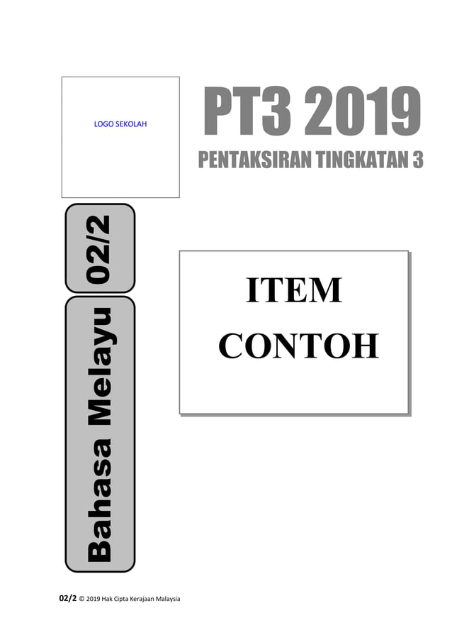 02 1 ITEM CONTOH BAHAGIAN A-KARANGAN RESPON TERHAD | PDF