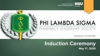 PLS 2020 Virtual Induction Ceremony - Pharmacy Leadership Society ...