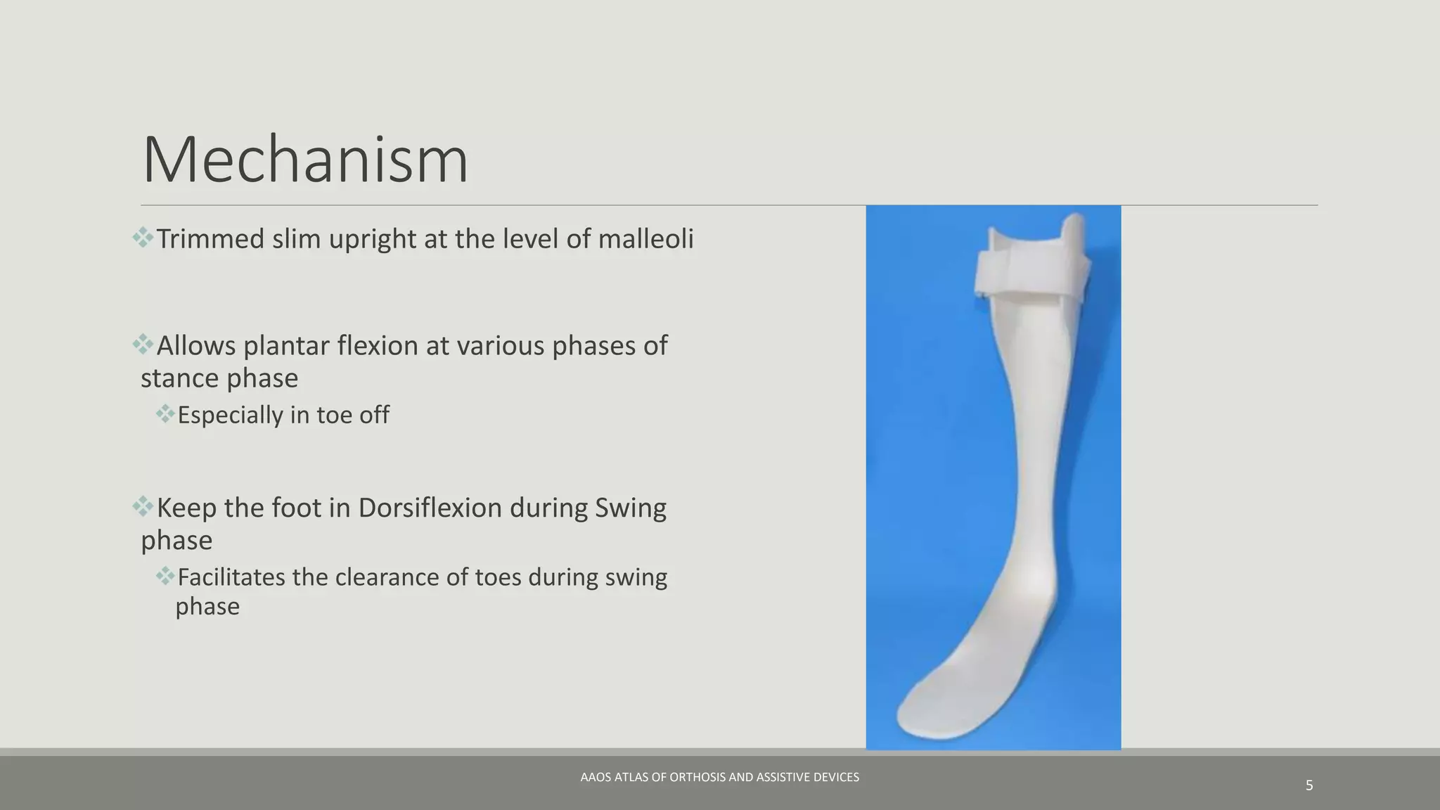 Posterior leaf spring orthosis | PPTX