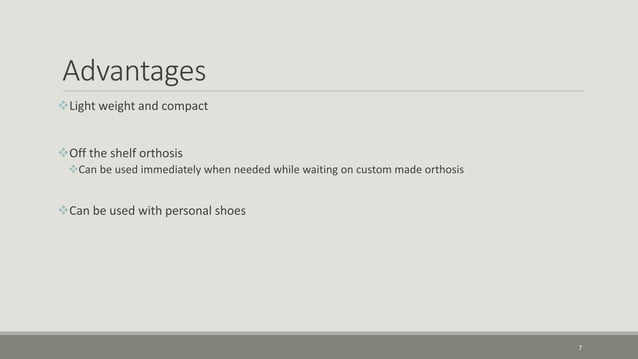 Posterior leaf spring orthosis | PPT