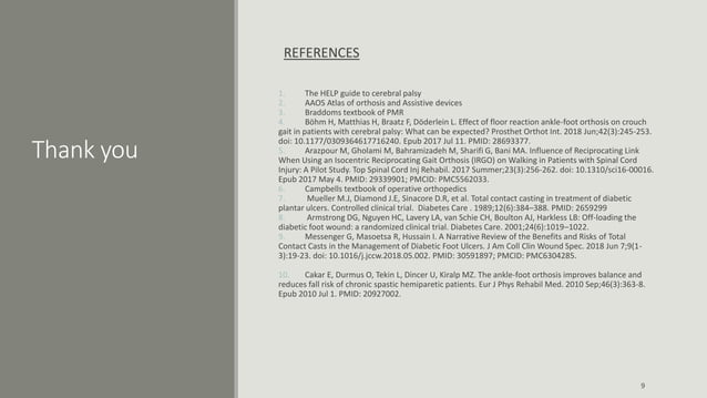 Posterior leaf spring orthosis | PPT