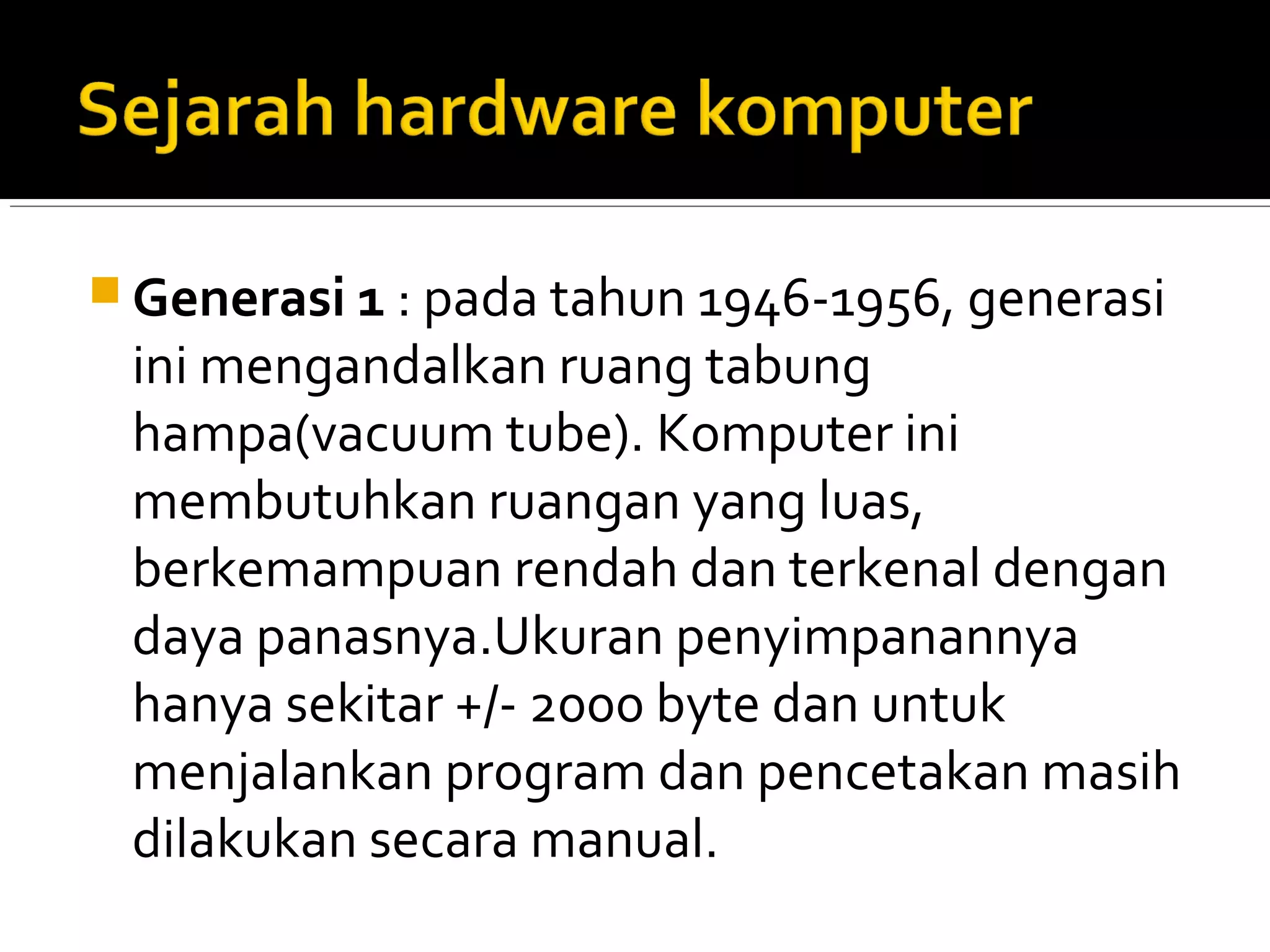 Presentasi Sejarah komputer | PPT