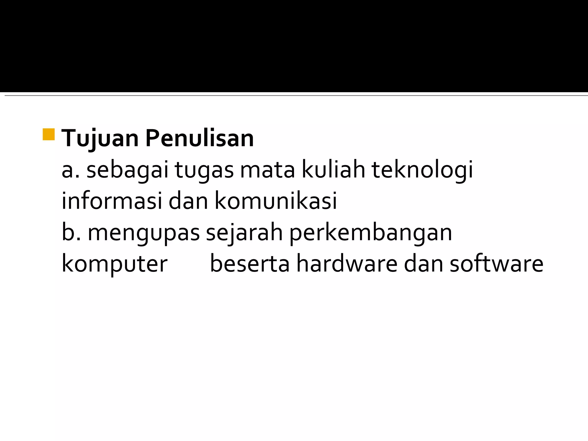 Presentasi Sejarah komputer | PPT