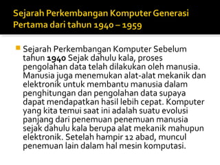 Presentasi Sejarah komputer | PPT