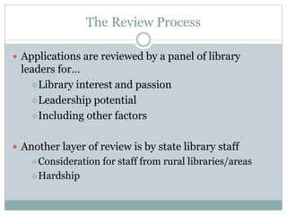 Public Library Staff Education Program | PPT