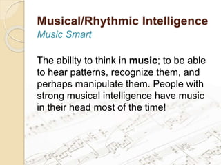 Plsgs session 2 multiple intelligences | PPTX