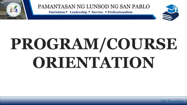 PLSP-CLASSROOM-ORIENTATION-CBA.pptxhbfjsbj | PPTX