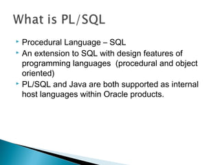 PLSQL | PPT