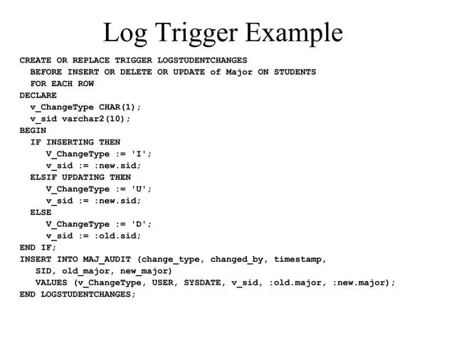 PL/SQL Introduction and Concepts | PPT