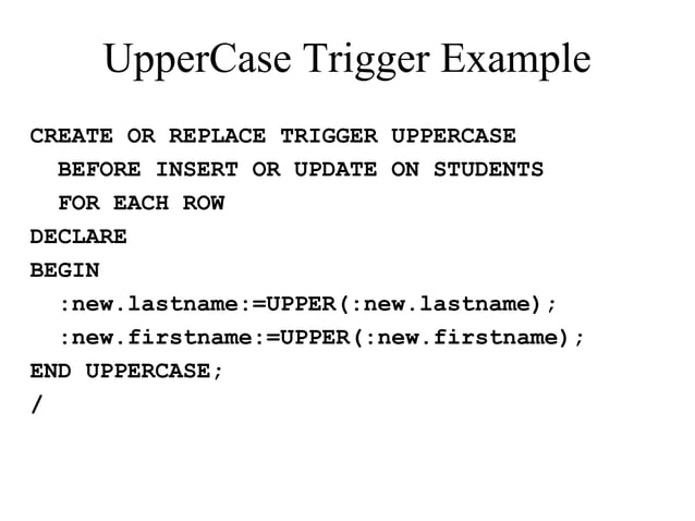 Plsql Introduction And Concepts Ppt