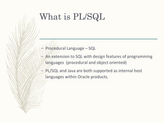 Plsql | PPT