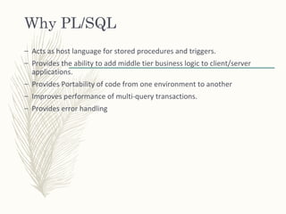 Plsql | PPT
