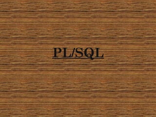 Plsql | PPT