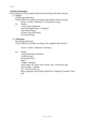 PLSQL | PDF