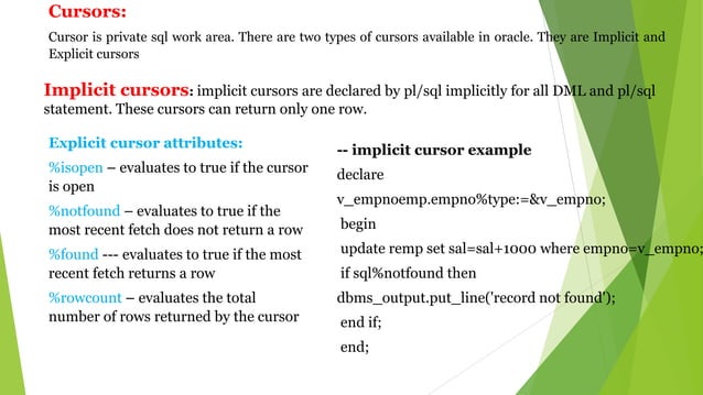 PL SQL.pptx in computer language in database | PPT