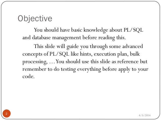 Plsql Advanced 
