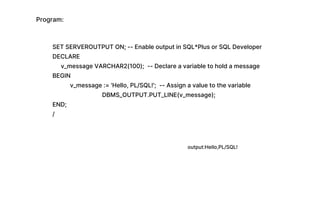 Procedural Language/Structured Query Language | PPT
