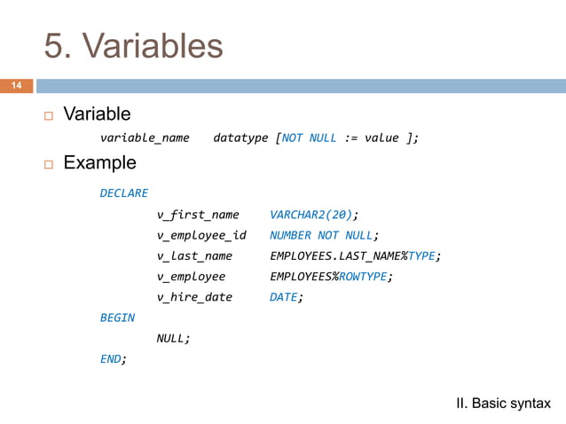 PLSQL Tutorial | PPTX