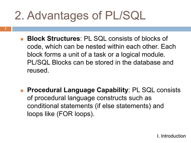 PLSQL Tutorial | PPTX