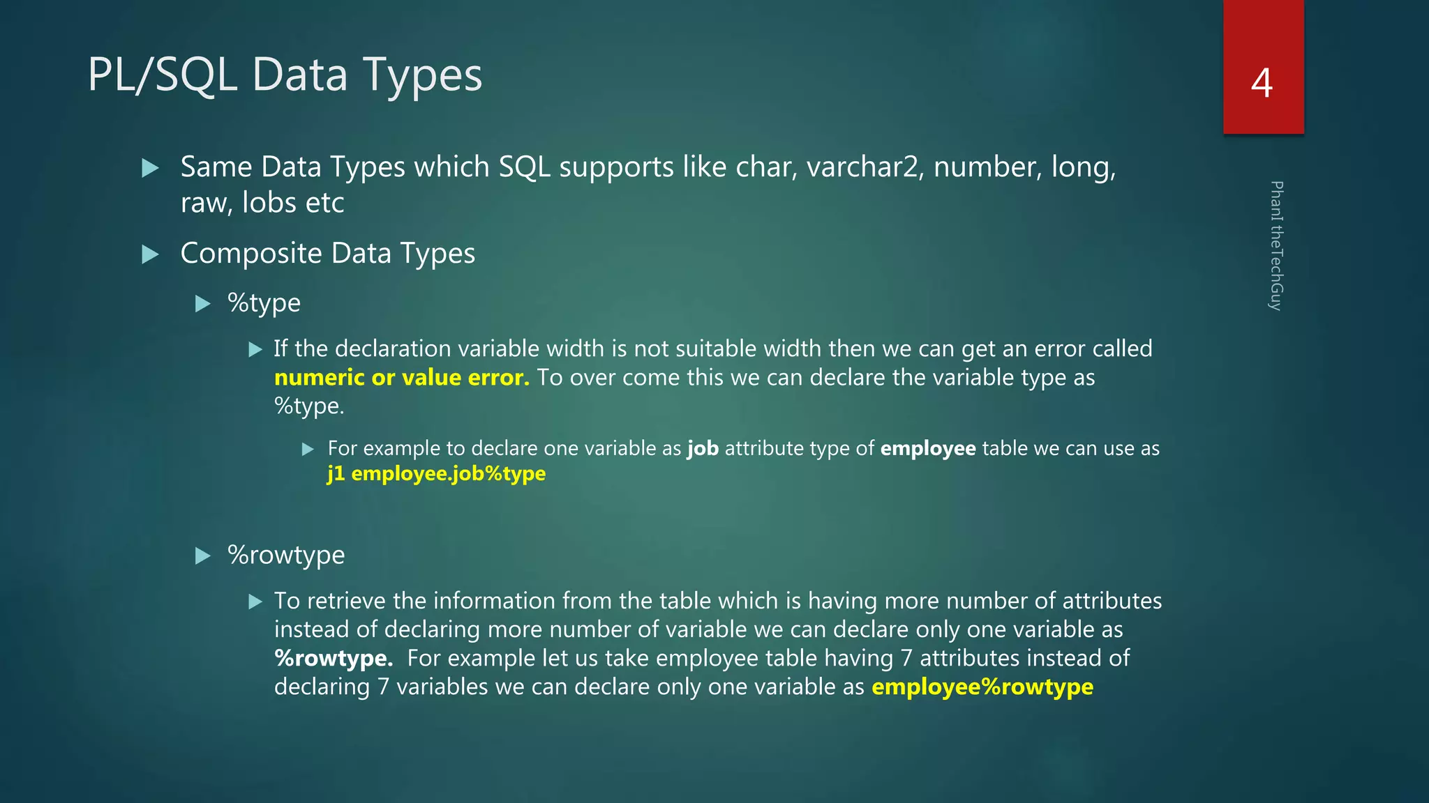 Plsql Introduction Ppt