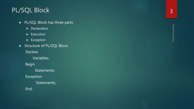 Plsql Introduction Ppt